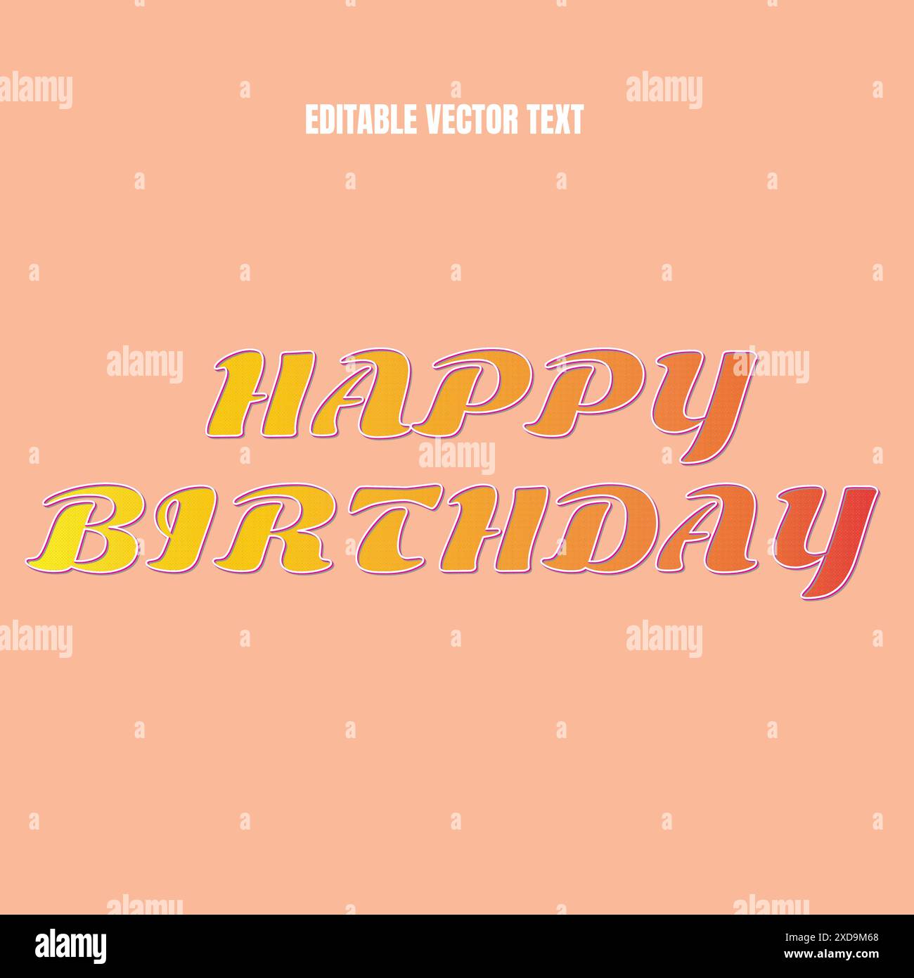 Editable vector text effect Stock Vector Image & Art - Alamy