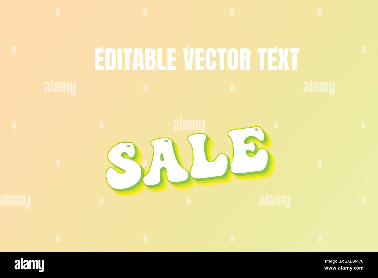 Editable vector text effect Stock Vector Image & Art - Alamy