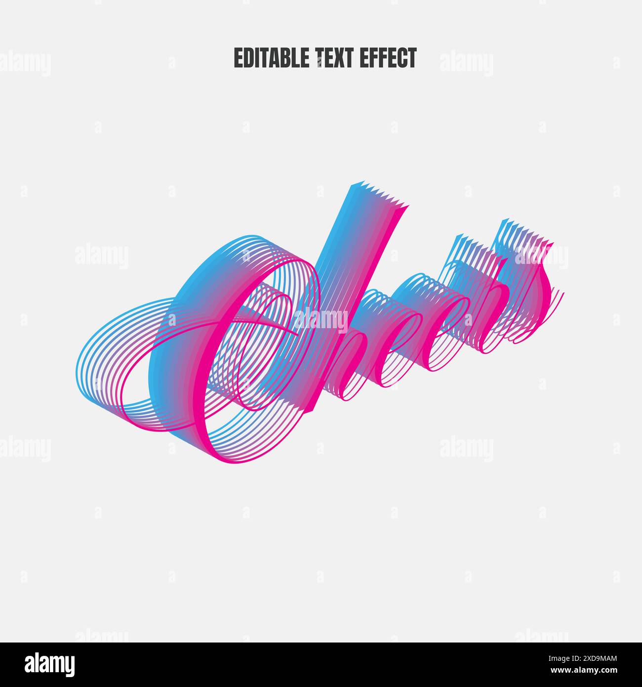 Editable vector text effect Stock Vector Image & Art - Alamy