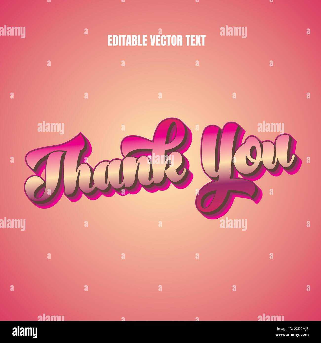 Editable vector text effect Stock Vector Image & Art - Alamy