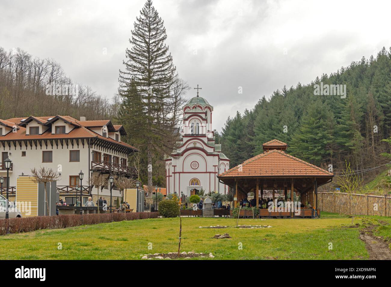 Golubac, Serbia - March 14, 2024: Serbian Orthodox Monastery Complex ...