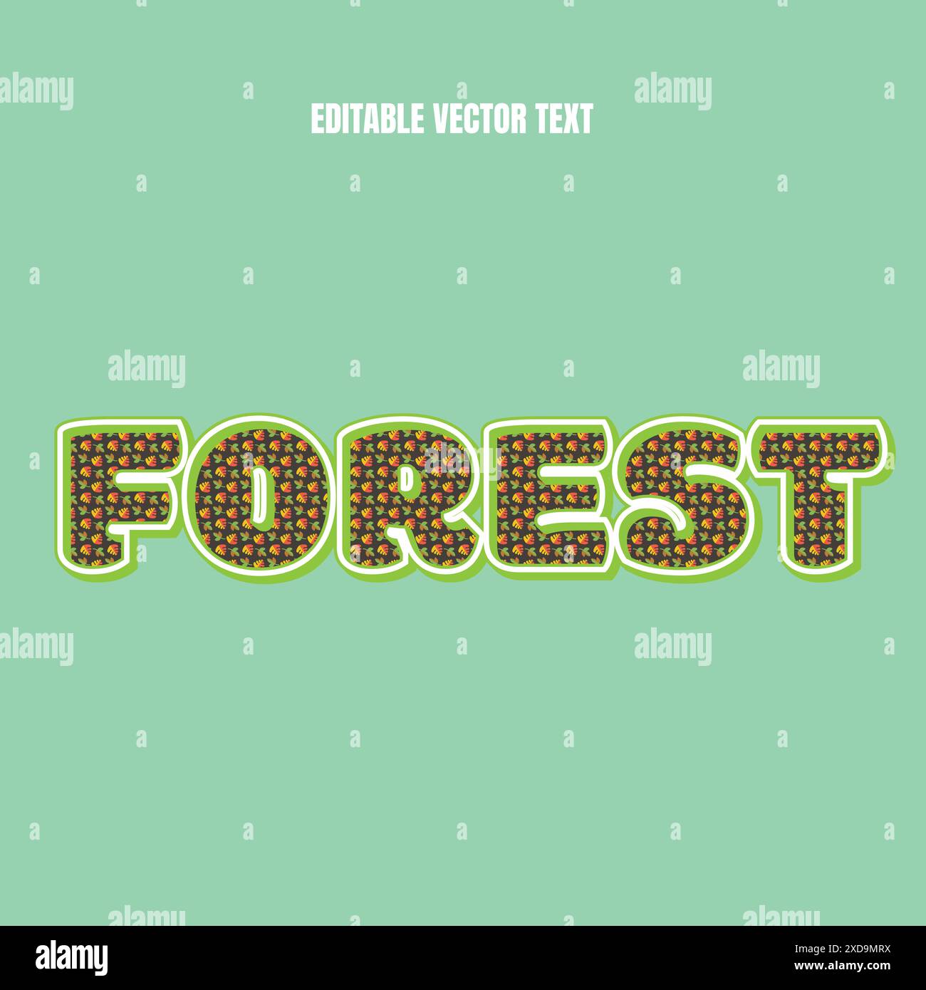 Editable vector text effect Stock Vector Image & Art - Alamy