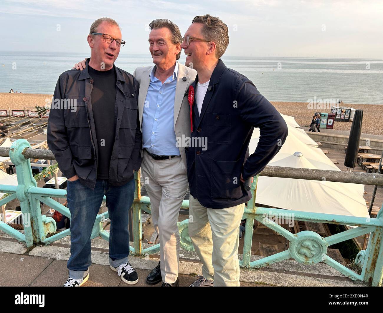 (left to right) Dave Rowntree, Feargal Sharkey and Tom Gray at the ...
