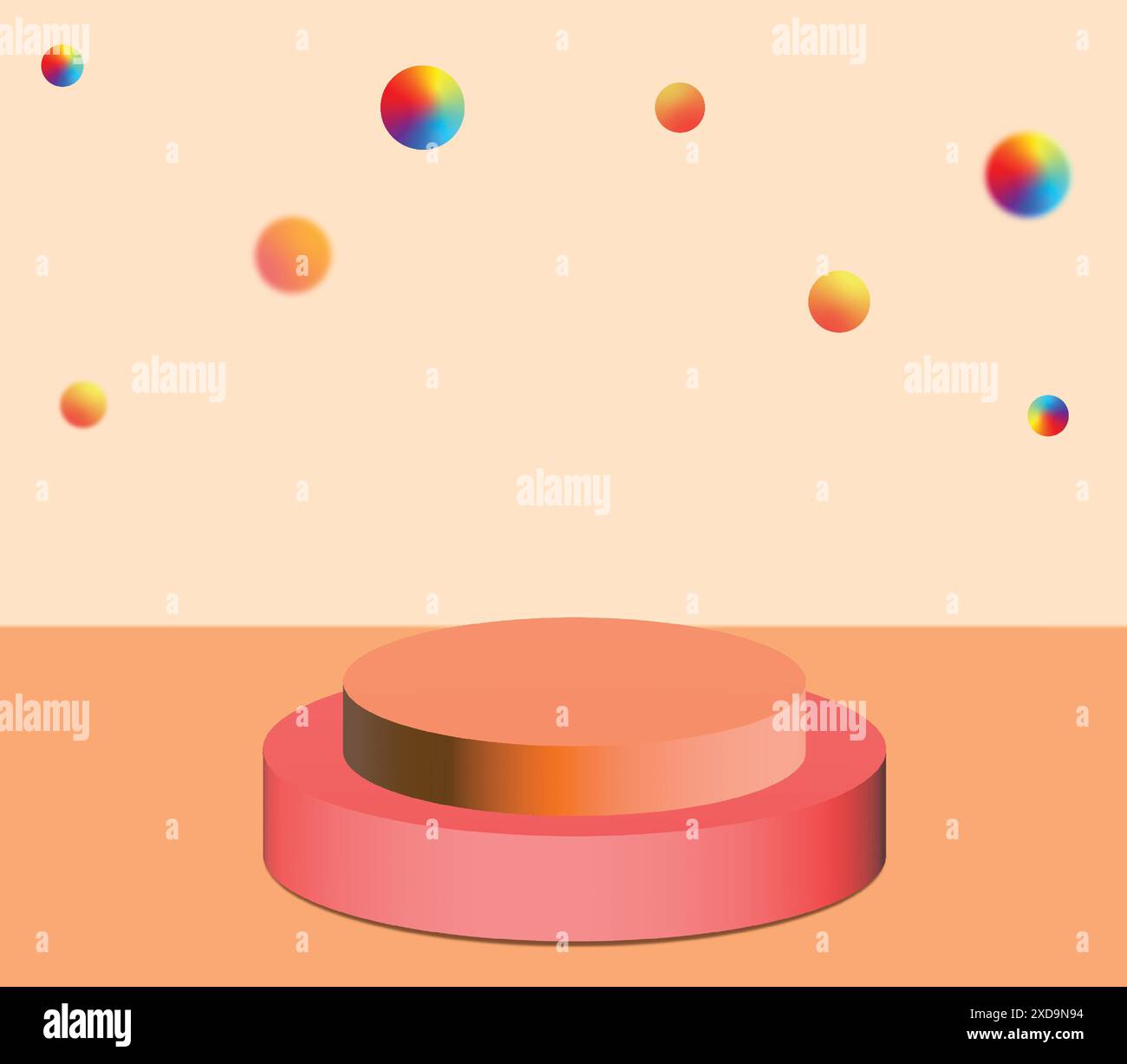 3d podium with geometric shapes Stock Vector Image & Art - Alamy