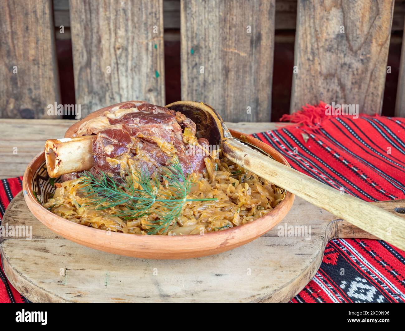 Stewed cabbage roasted meat hi-res stock photography and images - Alamy