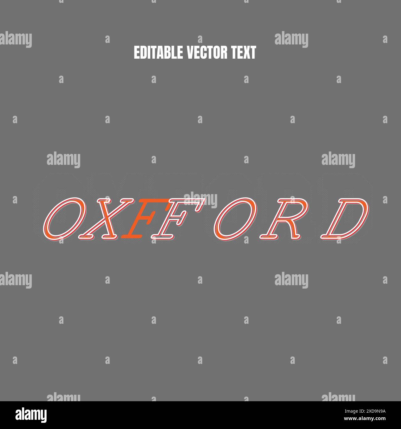 Editable vector text effect Stock Vector Image & Art - Alamy