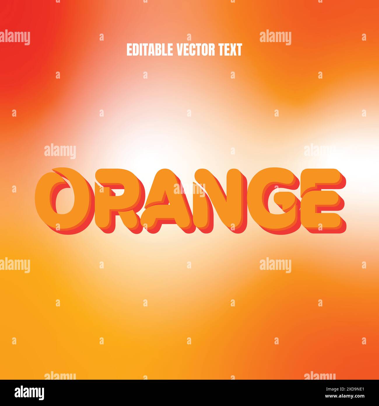 Editable vector text effect Stock Vector Image & Art - Alamy