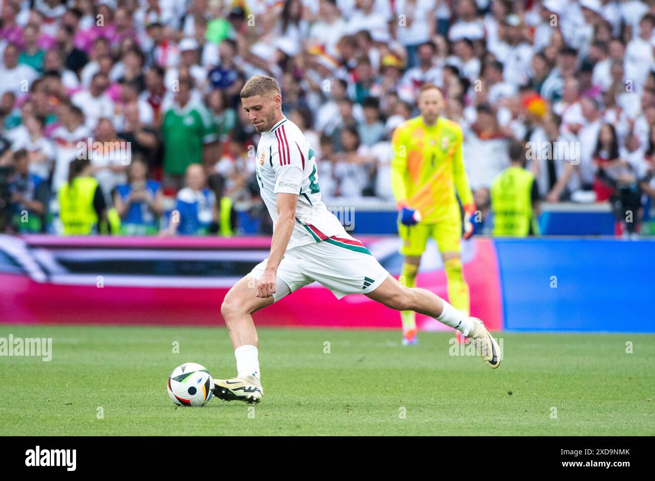 Marton Dardai (Ungarn, #24) am Ball, GER, Germany (GER) vs. Ungarn (HUN ...