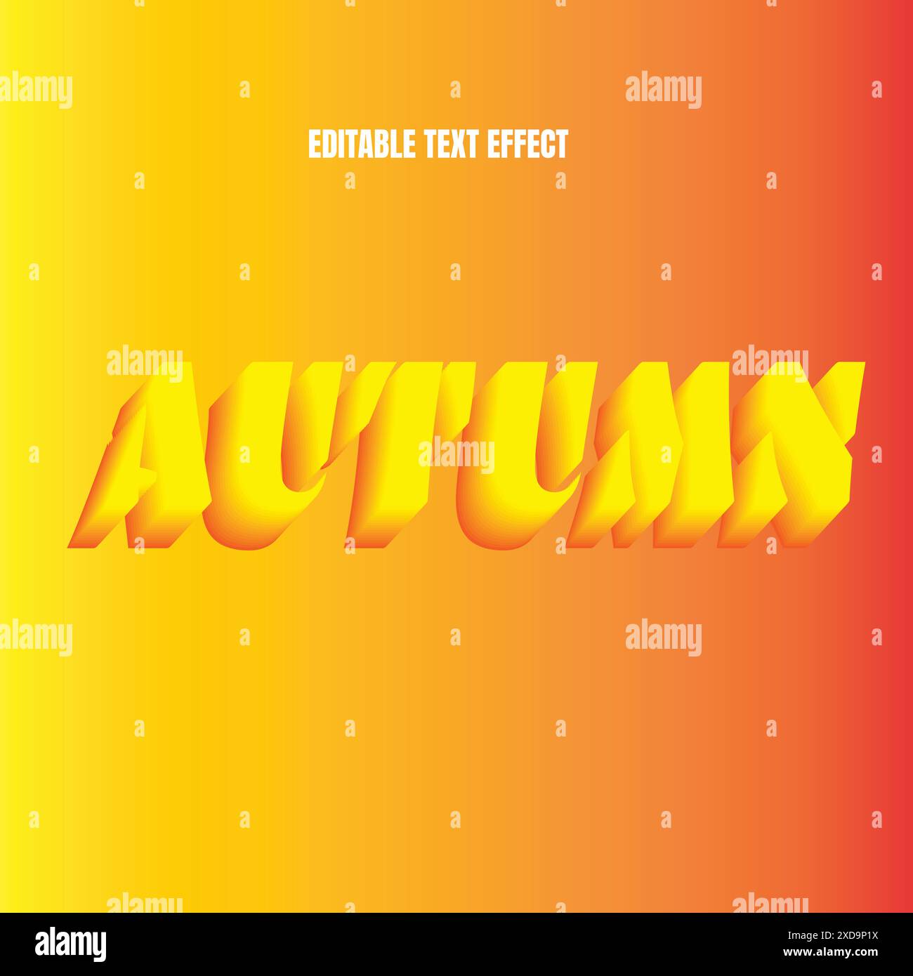 Editable vector text effect Stock Vector Image & Art - Alamy
