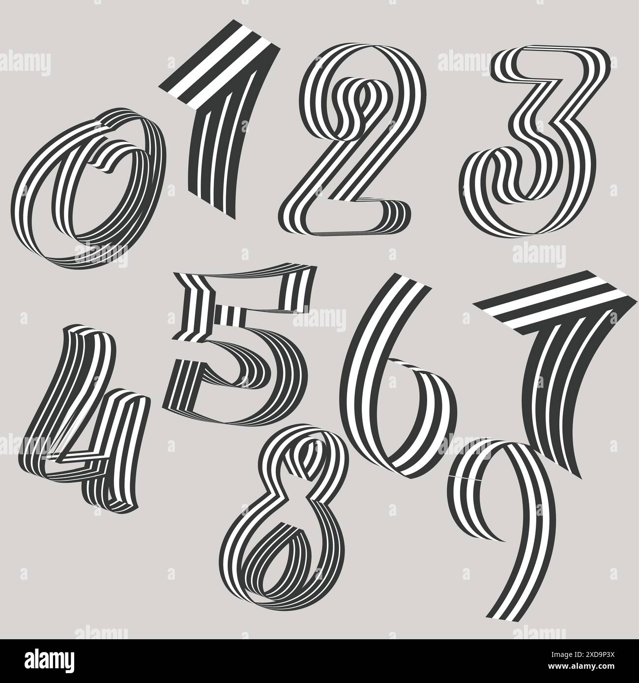 Math Numbers Vector Text Effect Stock Vector Image And Art Alamy