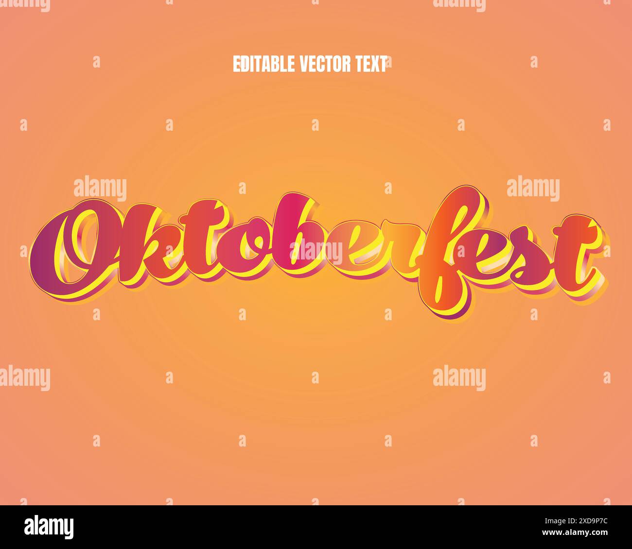 Editable vector text effect Stock Vector Image & Art - Alamy