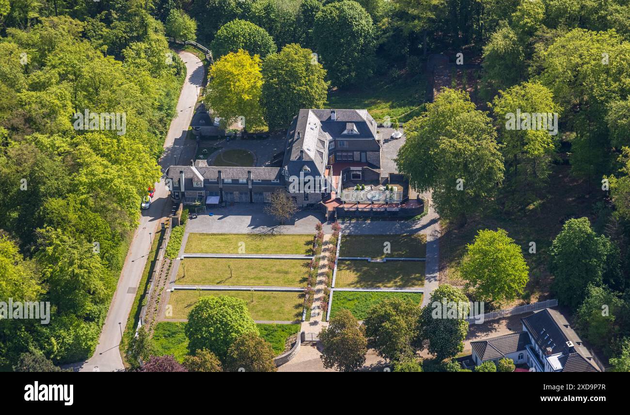 Aerial view, Hohenhof - Art Nouveau Villa Osthaus Museum, Hagener ...