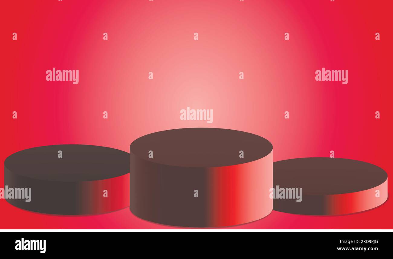 3d podium with geometric shapes Stock Vector Image & Art - Alamy