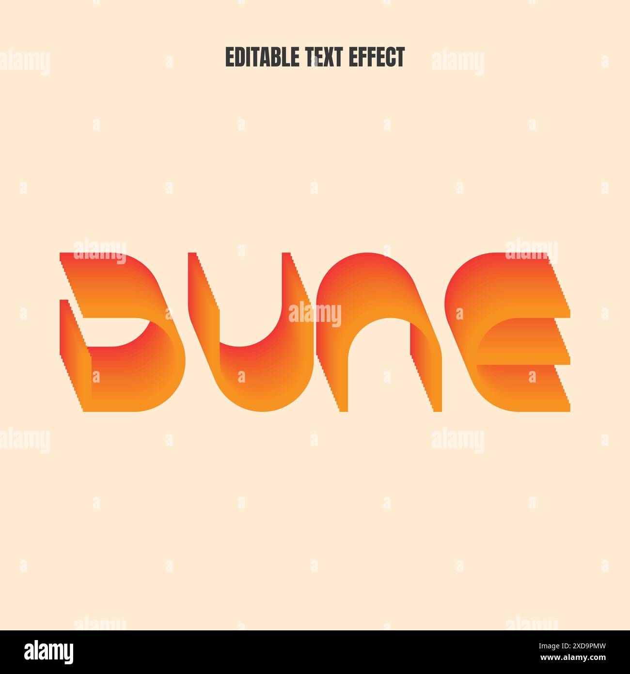 Editable Vector Text Effect Stock Vector Image & Art - Alamy