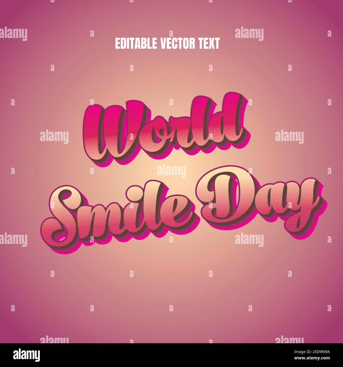 Editable vector text effect Stock Vector Image & Art - Alamy