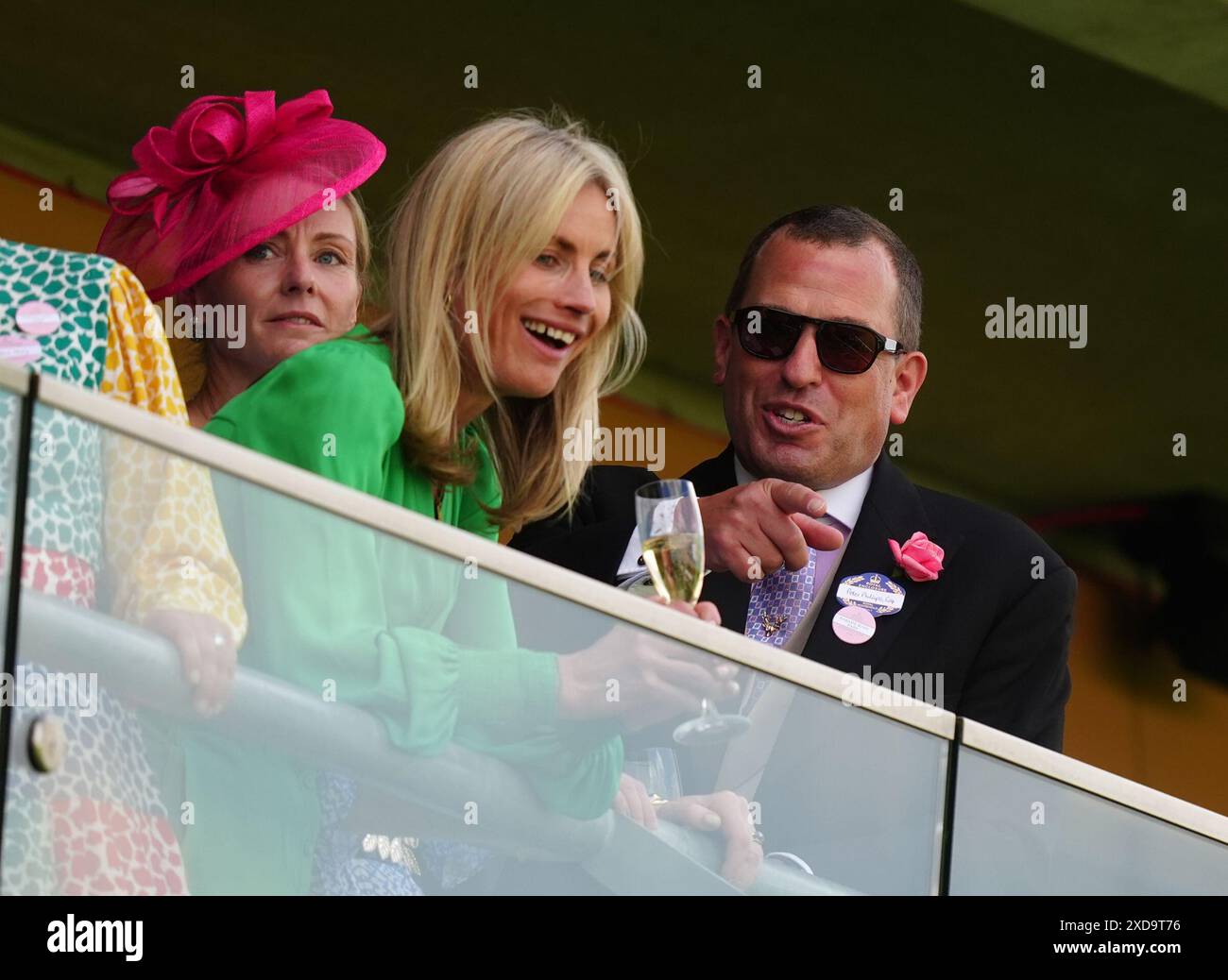 Peter Phillips in the grandstand during day four of Royal Ascot at ...