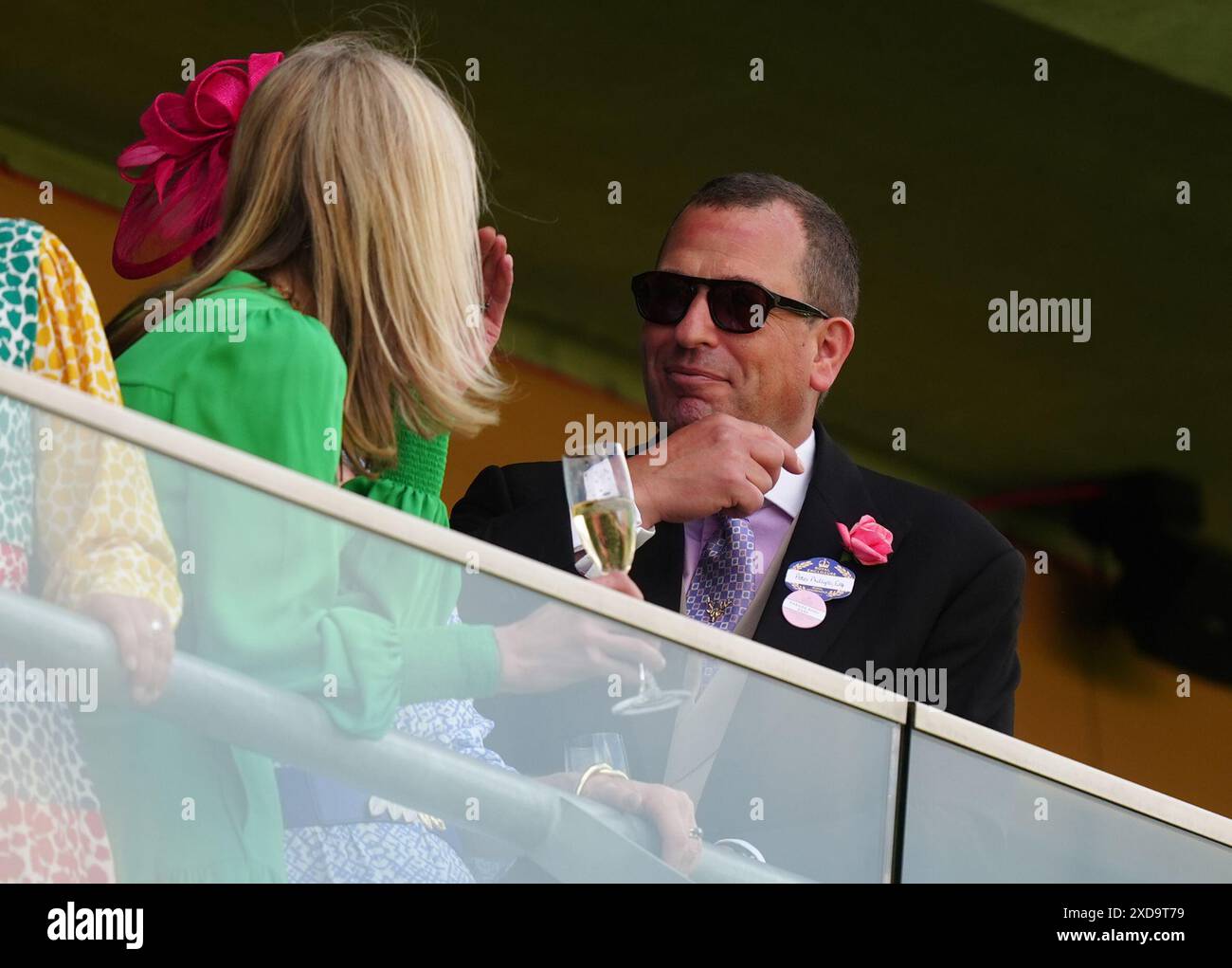 Peter Phillips in the grandstand during day four of Royal Ascot at ...