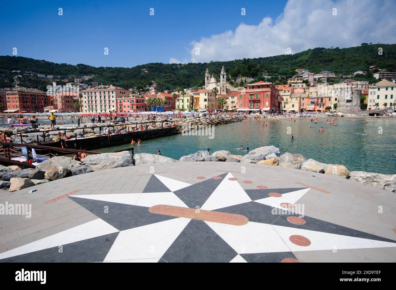 Italy, Liguria, Laigueglia, Floor Sundial Stock Photo - Alamy