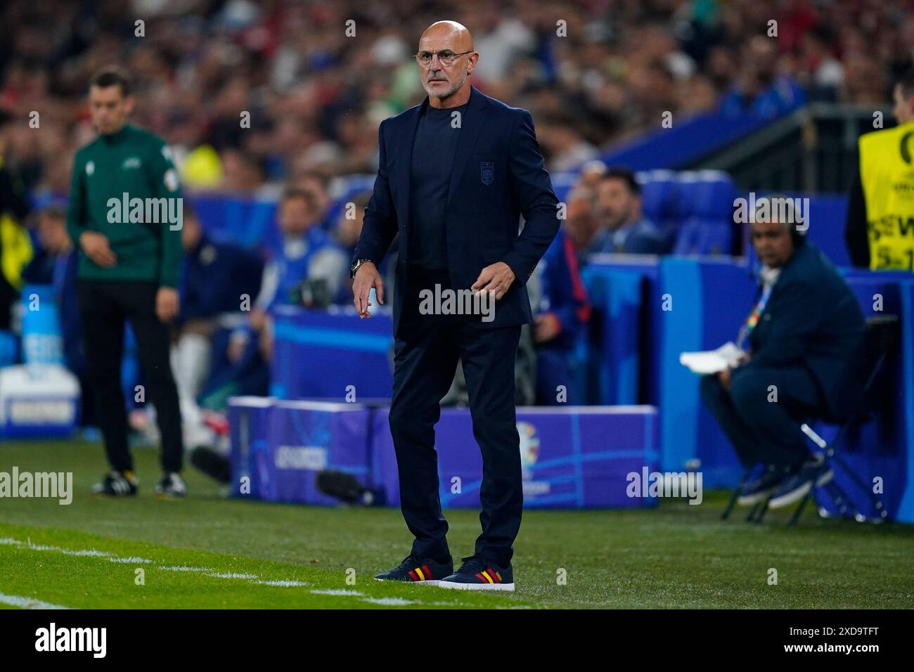 Spain head coach Luis de La Fuente during the UEFA Euro 2024 match ...