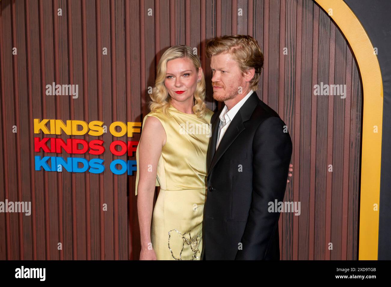 New York, USA. June 20th, 2024. (L-R) Kirsten Dunst and Jesse Plemons ...