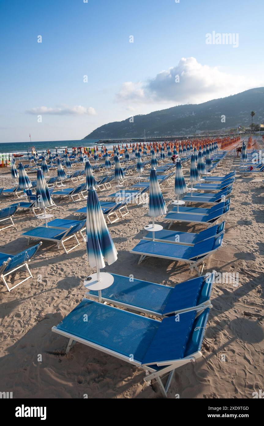 Italy, Liguria, Andora, Sea Beach Stock Photo - Alamy