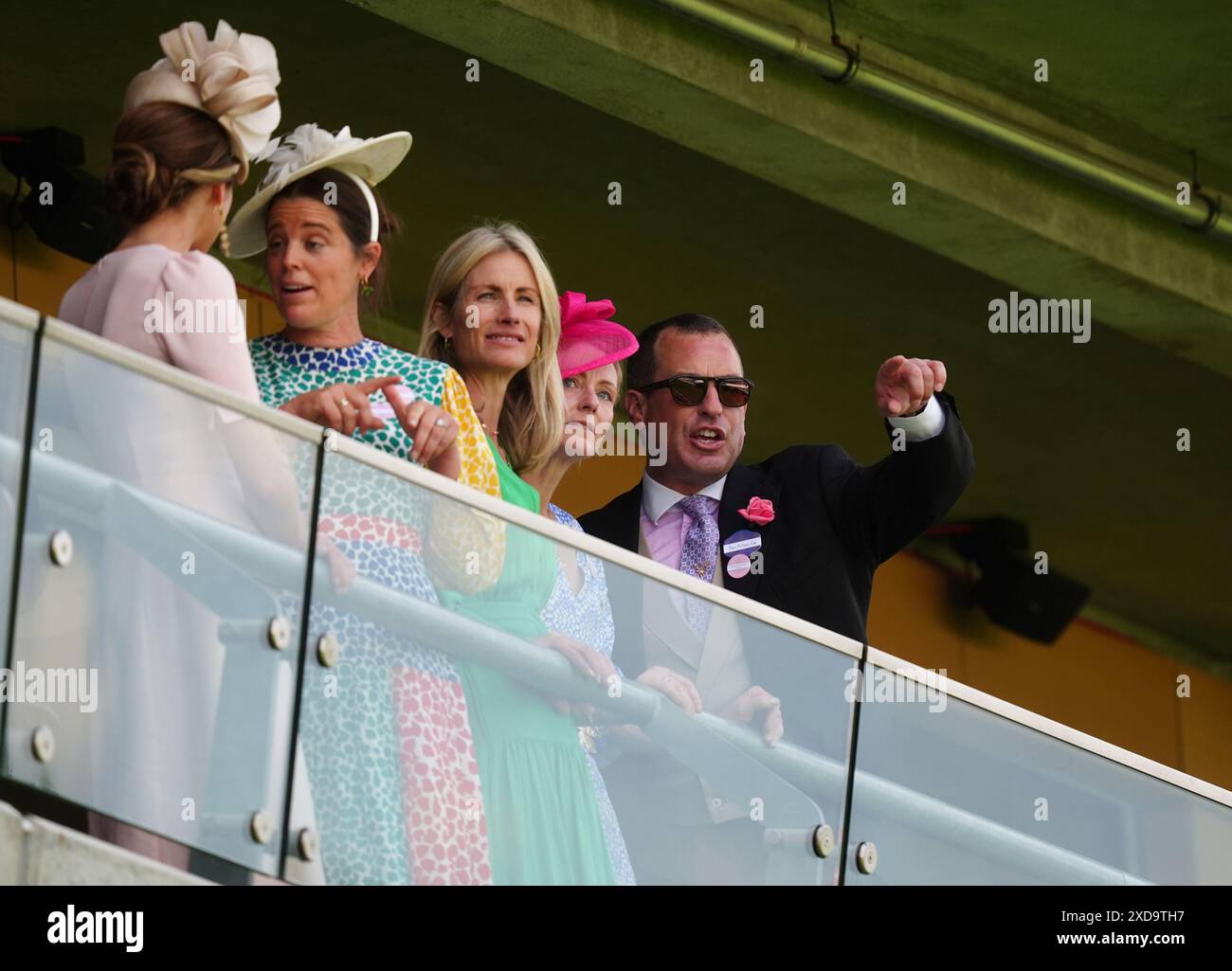 Peter Phillips in the grandstand during day four of Royal Ascot at ...