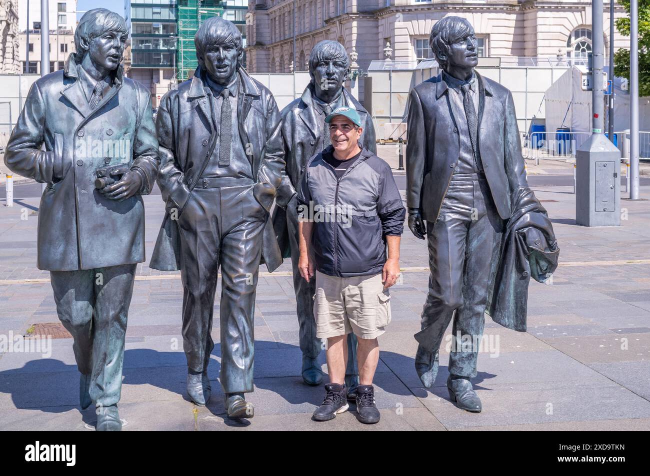 Oversized statues of the Fab Four Beatles, Paul McCartney, George ...