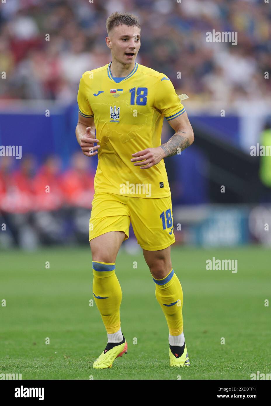 Dusseldorf, Germany, 21st June 2024. Volodymyr Brazhko of Ukraine ...