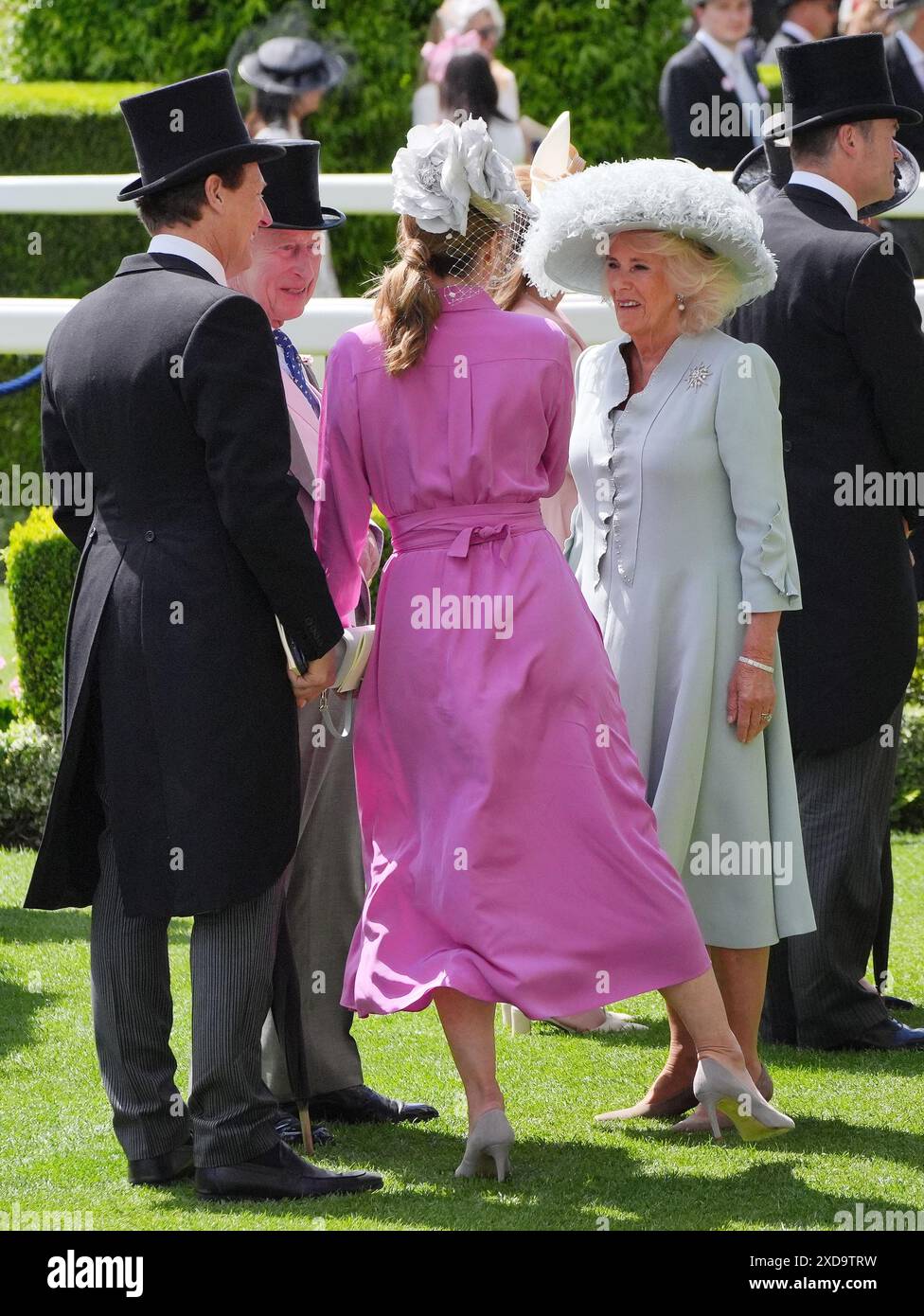 King Charles III and Queen Camilla with Dame Darcey Bussell and Angus ...