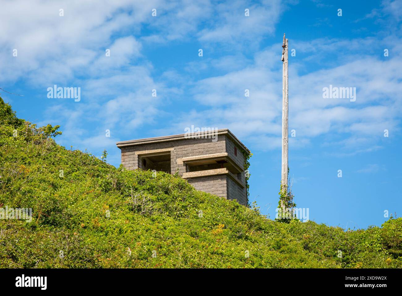 Observation or signal building, Portland, Dorset, UK, 2024 Stock Photo ...