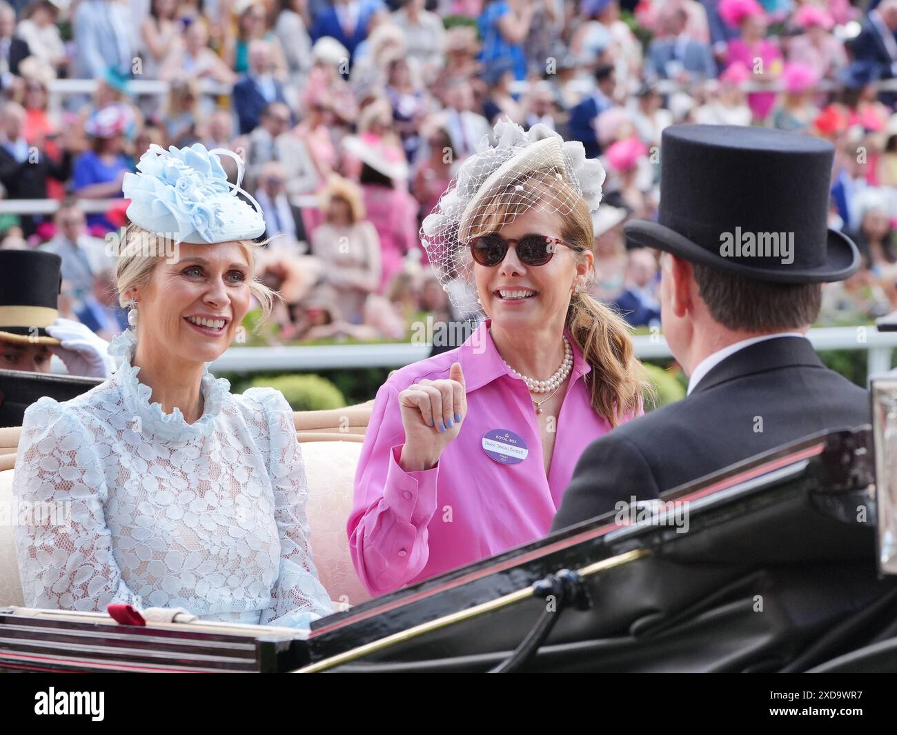 Dame Darcey Bussell arrives by carriage on day four of Royal Ascot at ...