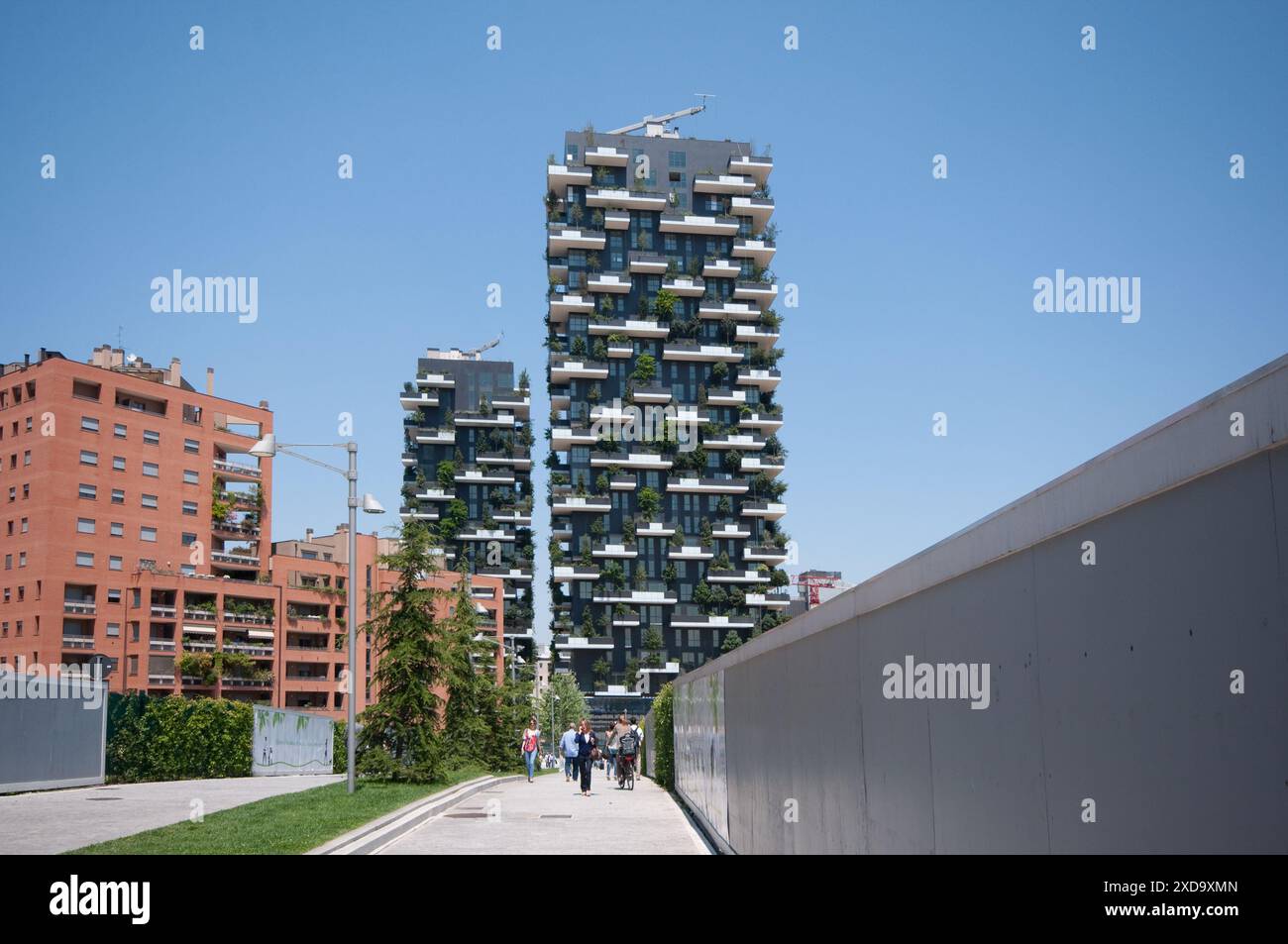 Italy, Lombardy, Milan, Bosco Verticale Residential Towers 111 Meters ...