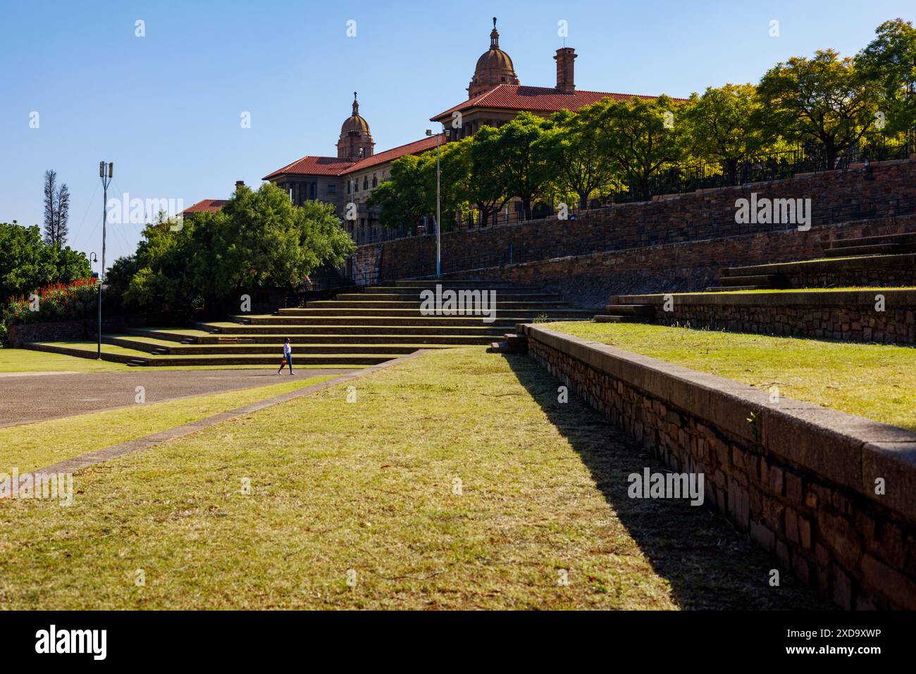 The Union Buildings' iconic towers with red-tiled roofs and ...