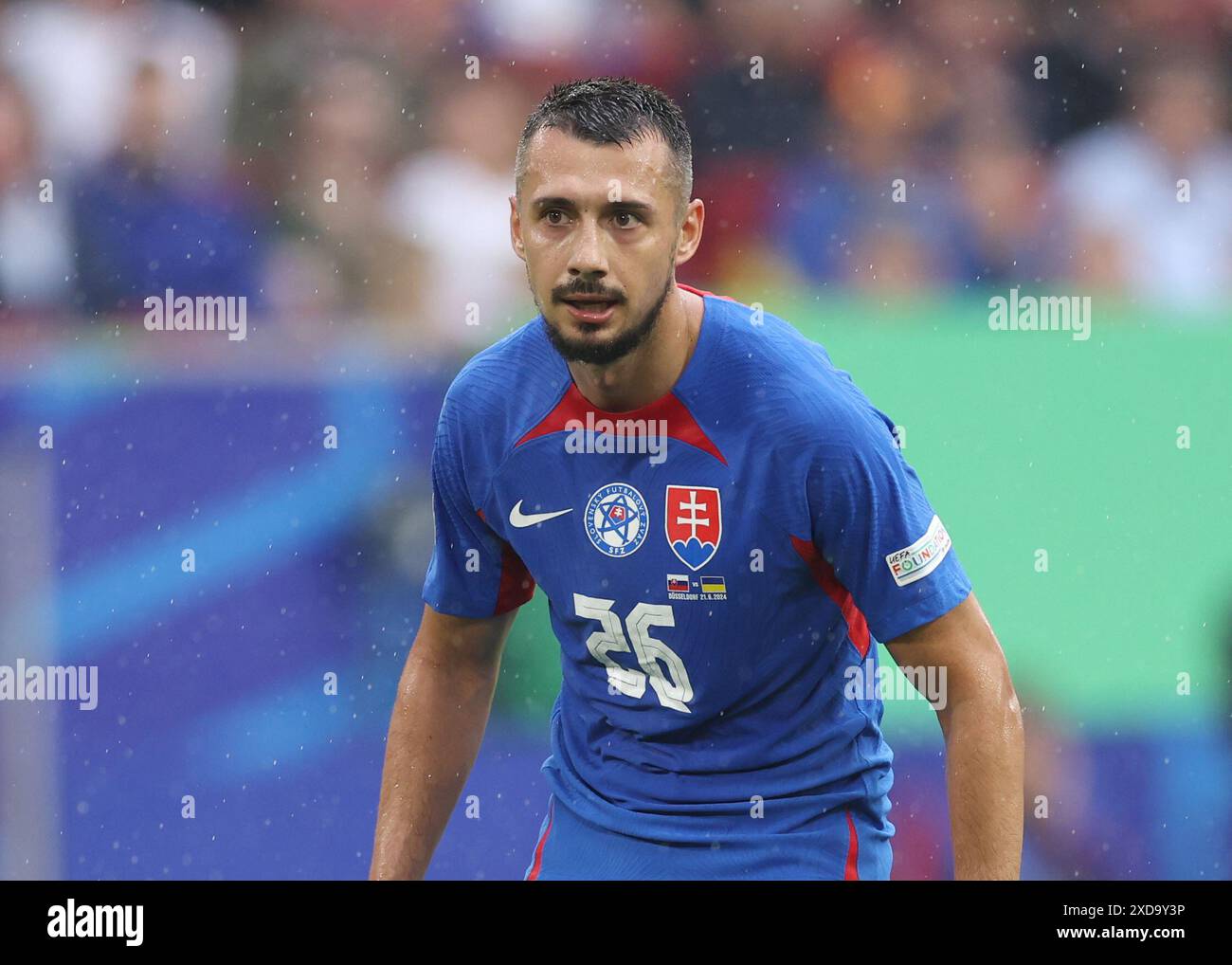 Dusseldorf, Germany, 21st June 2024. Ivan Schranz of Slovakia during ...