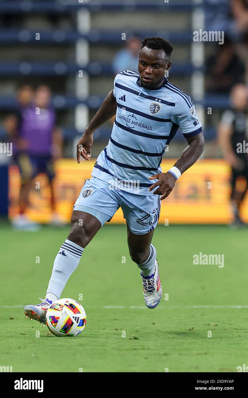 Kansas City, KS, USA. 19th June, 2024. Sporting Kansas City forward ...