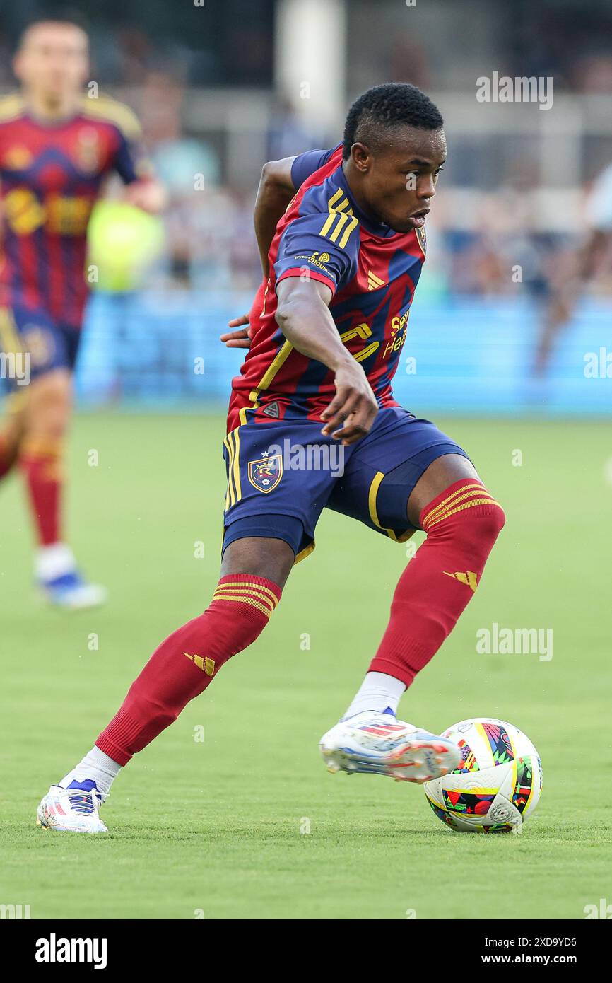 Kansas City, KS, USA. 19th June, 2024. Real Salt Lake forward Carlos ...