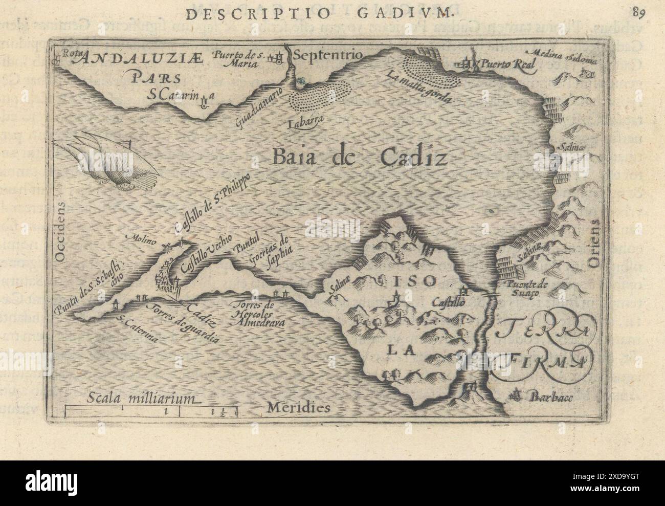 Old map of cadiz hi-res stock photography and images - Alamy