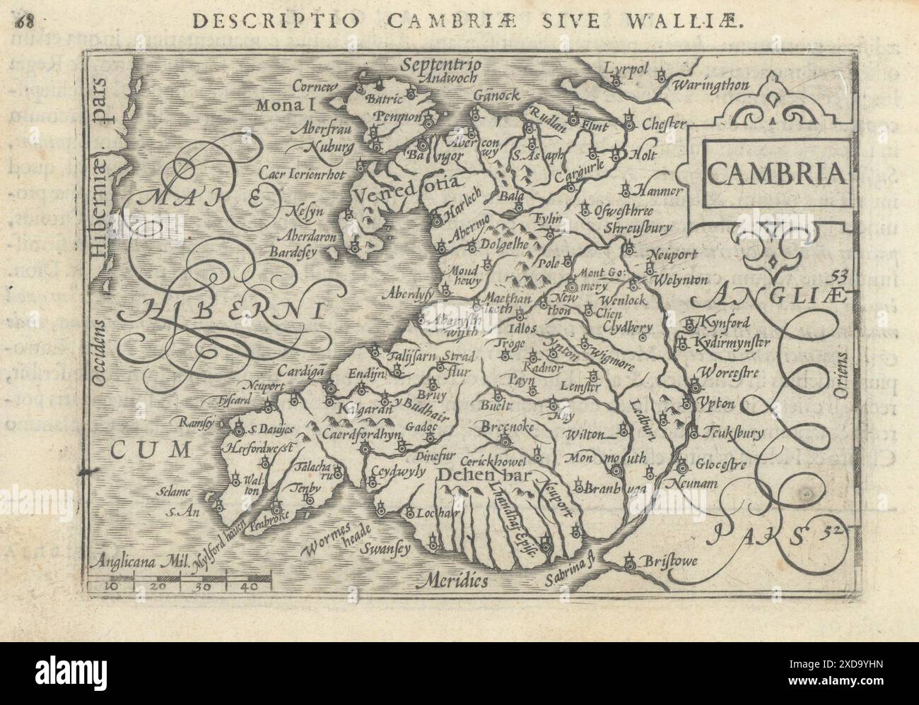 Map of cambria hi-res stock photography and images - Alamy