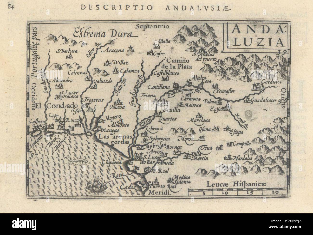 Andaluzia map hi-res stock photography and images - Alamy