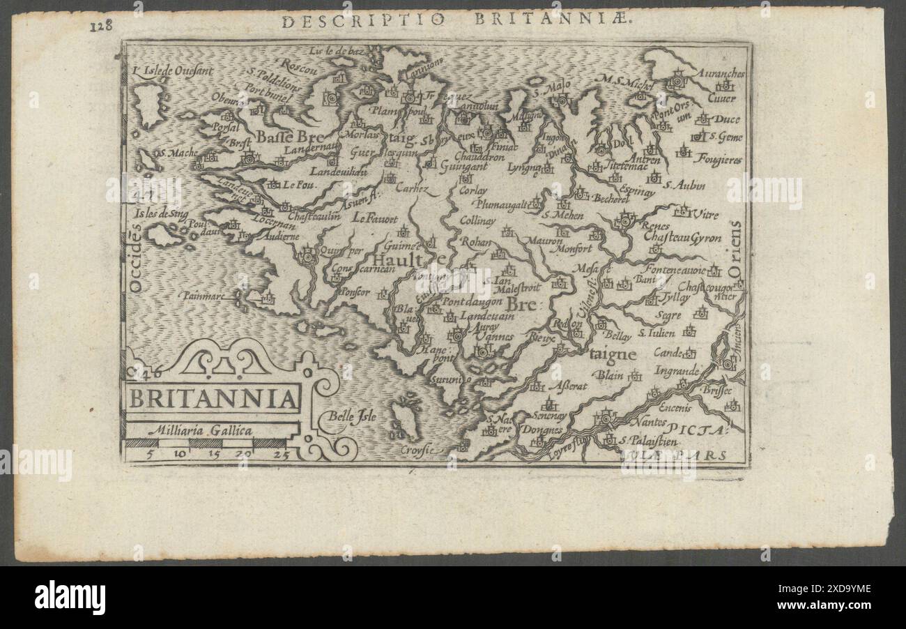 Map of brittany hi-res stock photography and images - Alamy