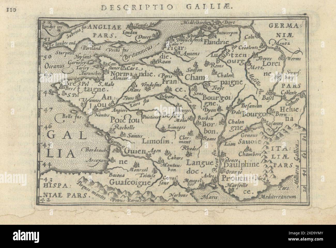 17th century france map hi-res stock photography and images - Alamy