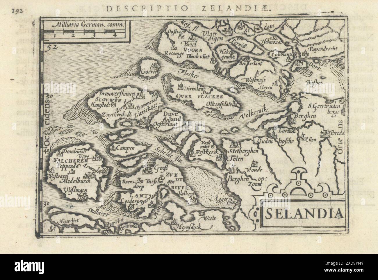 Zeeland map hi-res stock photography and images - Alamy