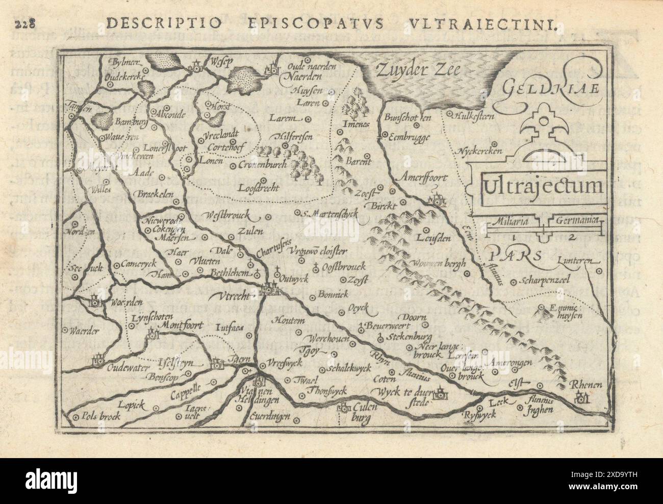 Episcopatus Ultraiectini / Ultrajectum by Bertius / Langenes. Utrecht ...