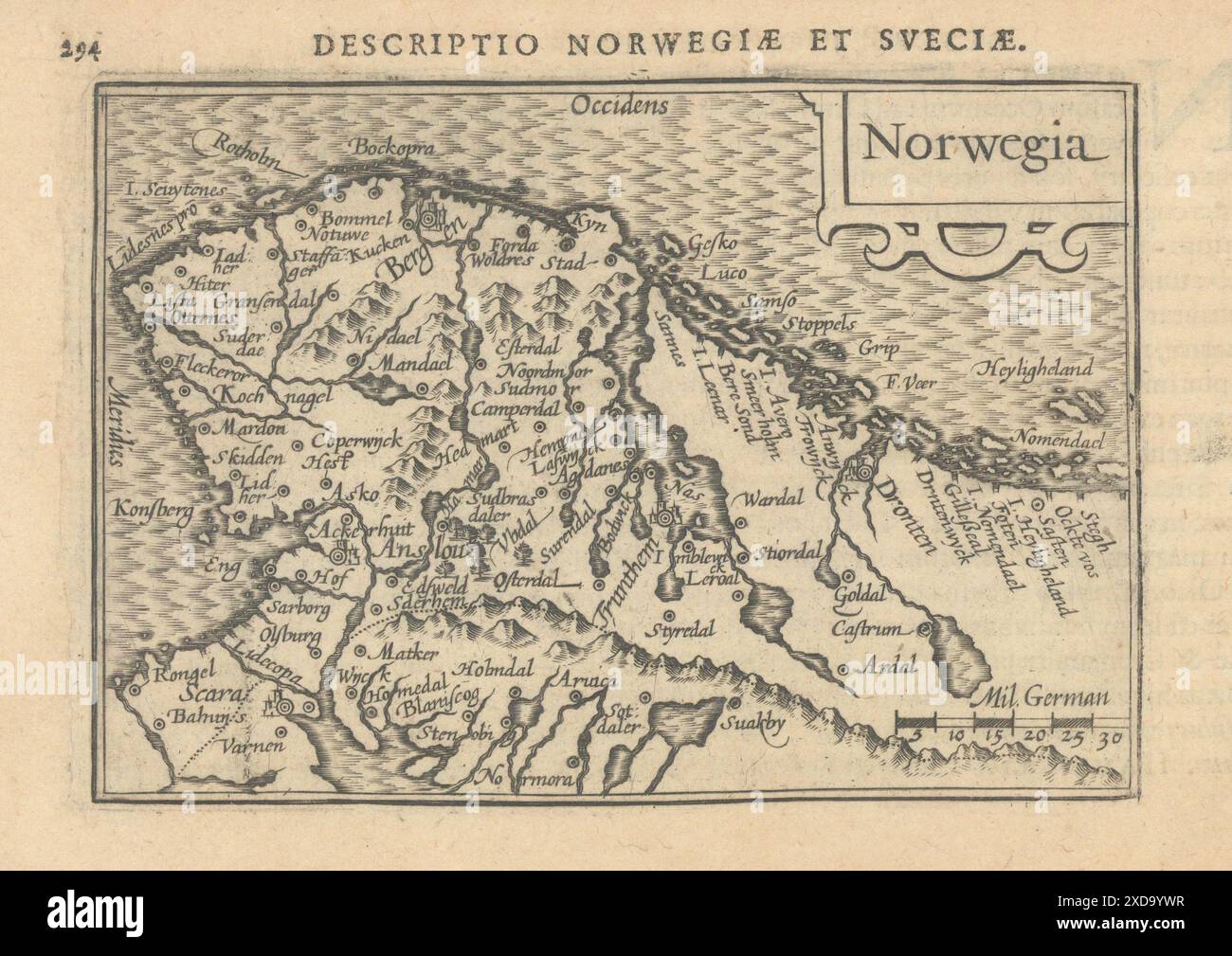 Norway map 17th century hi-res stock photography and images - Alamy