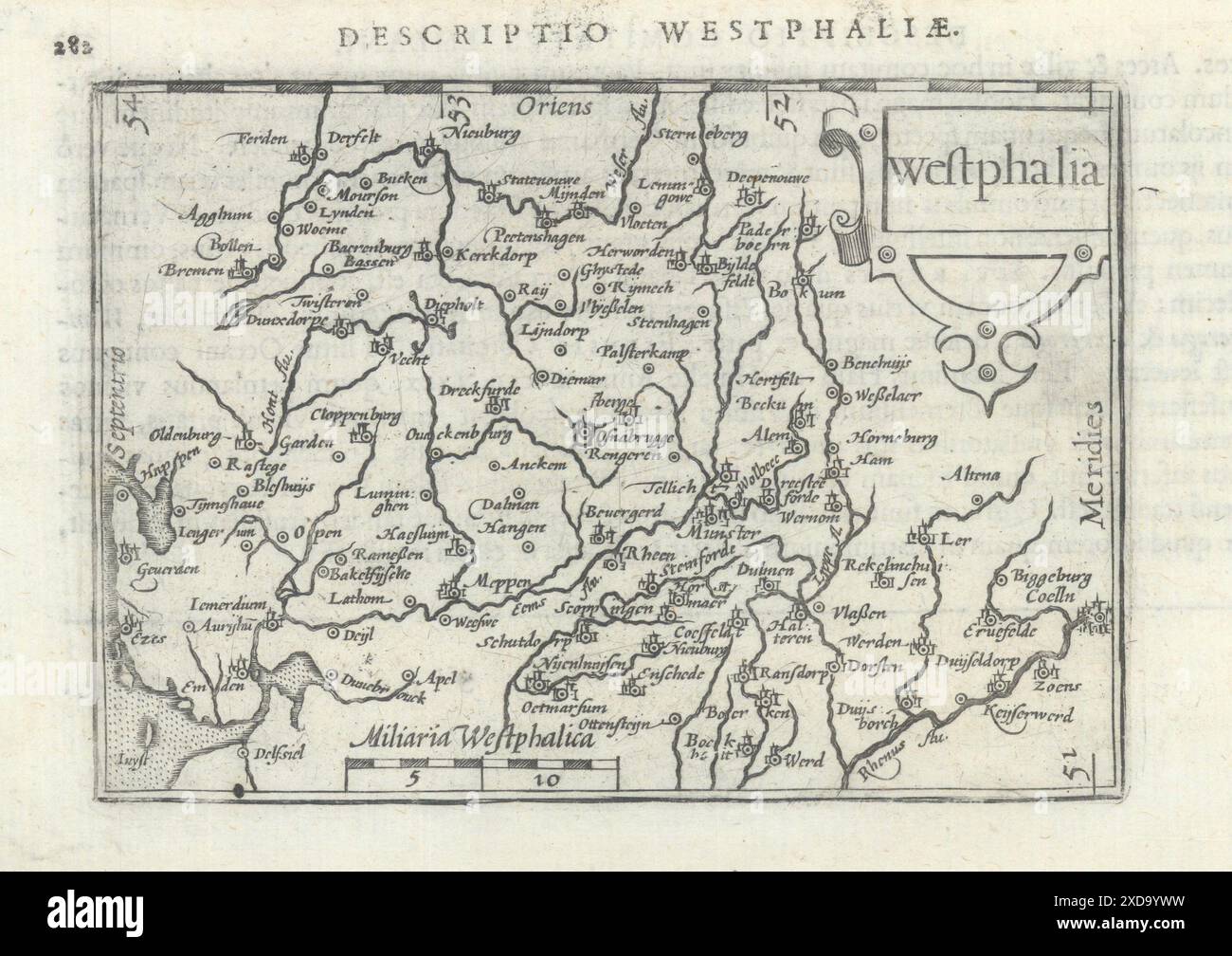 Map of westphalia hi-res stock photography and images - Alamy