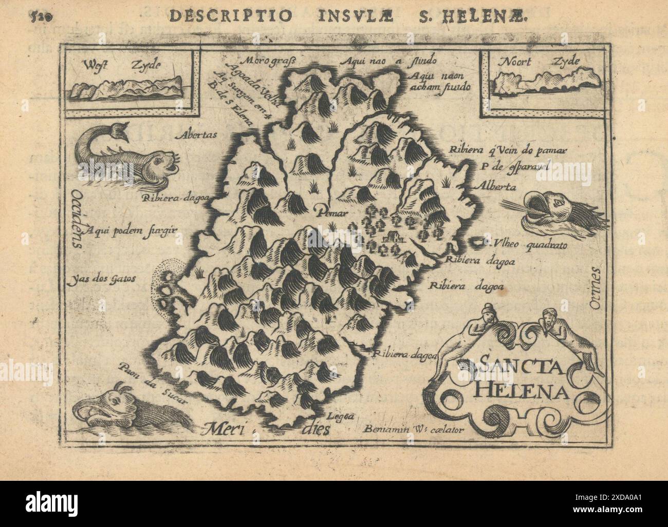 Saint helena map hi-res stock photography and images - Alamy
