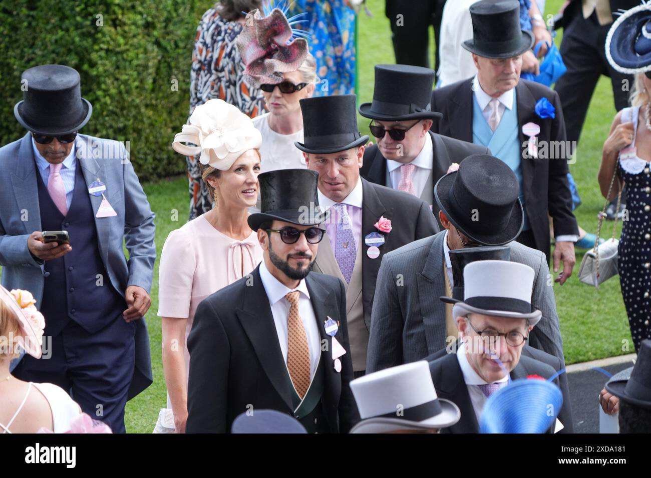 Harriet Sperling and Peter Phillips during day four of Royal Ascot at ...