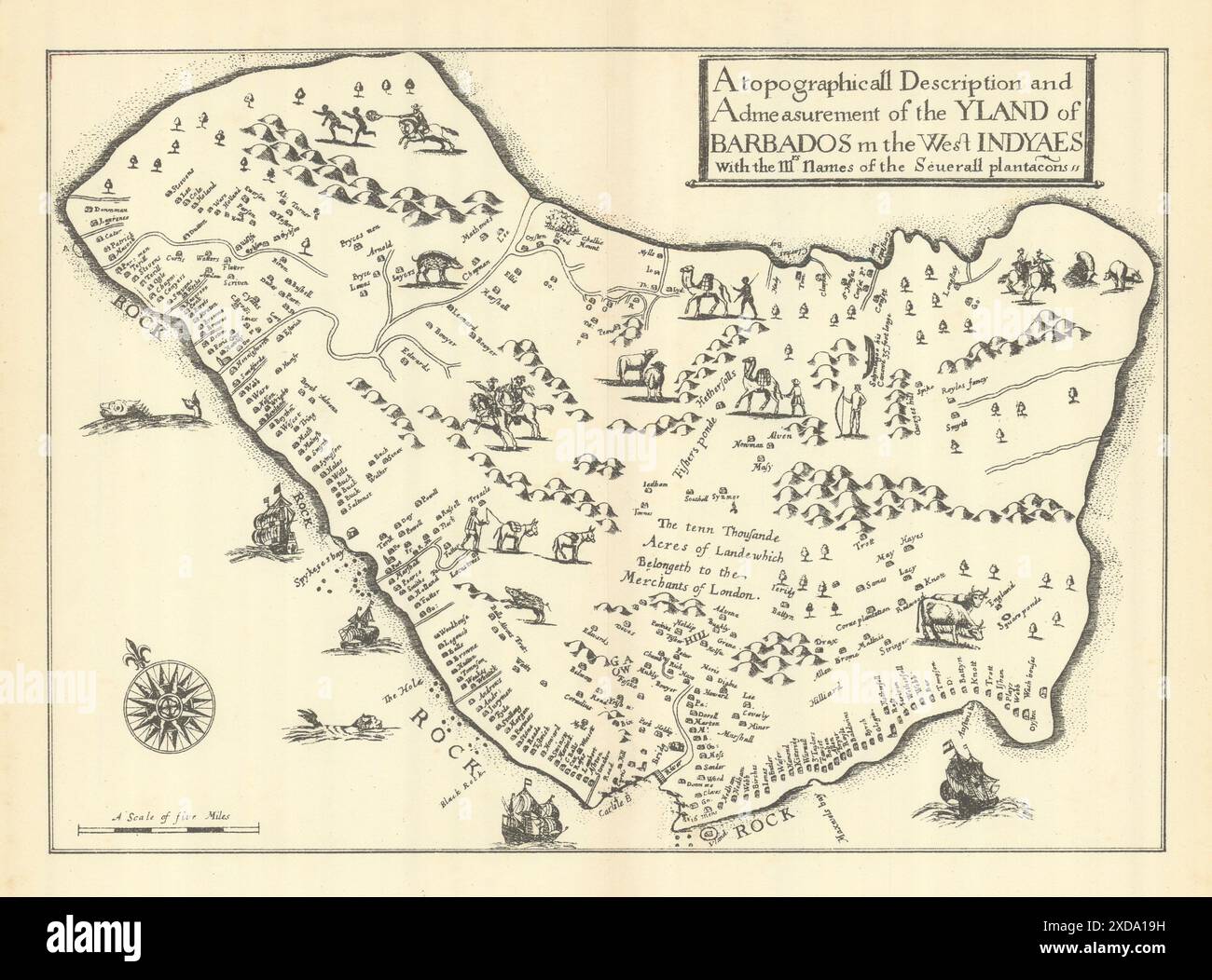 Map barbados 1657 hi-res stock photography and images - Alamy