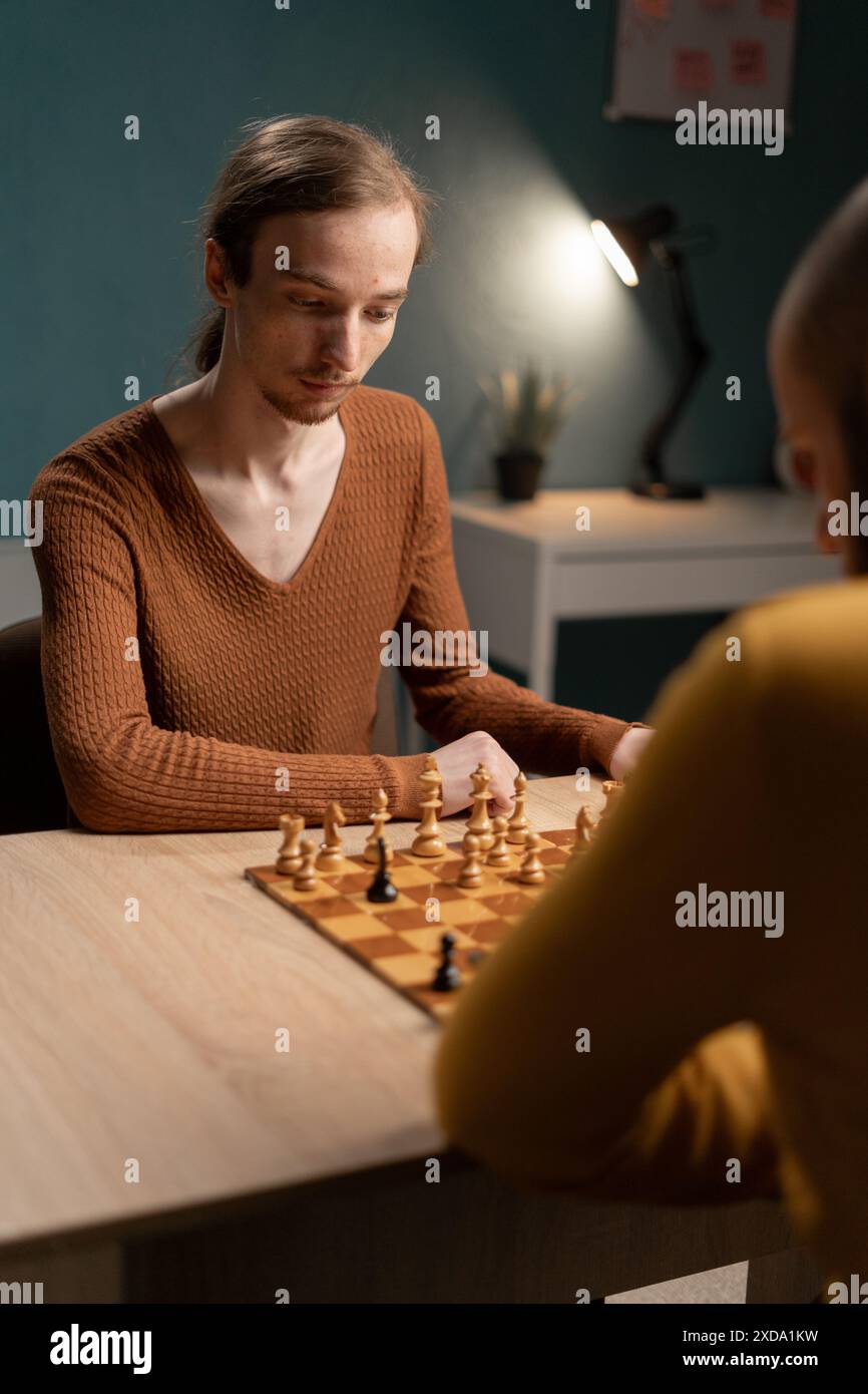 People playing chess home setting hi-res stock photography and images ...