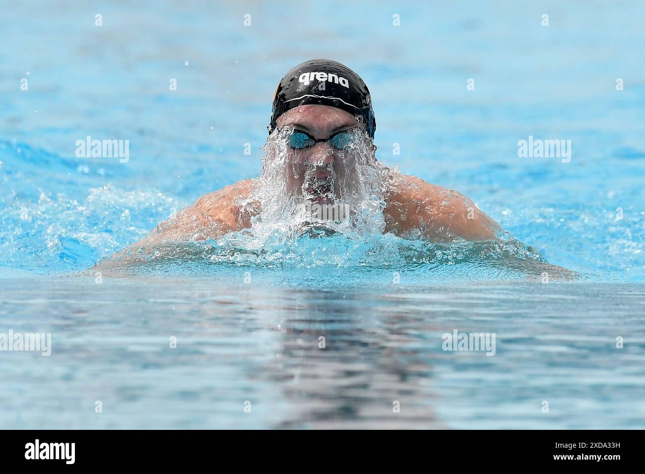 Darragh Greene of Ireland competes in the 100m Breaststroke Men Heats ...